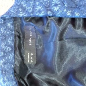 Zara | Jackets & Coats | Zara Basic Lined Jacquard Blazer Suit Jacket ...